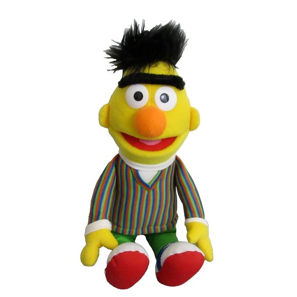 Gund | Toys | Gund 220 Sesame Street Bert Plush Stuffed Doll 2 Beanbag ...